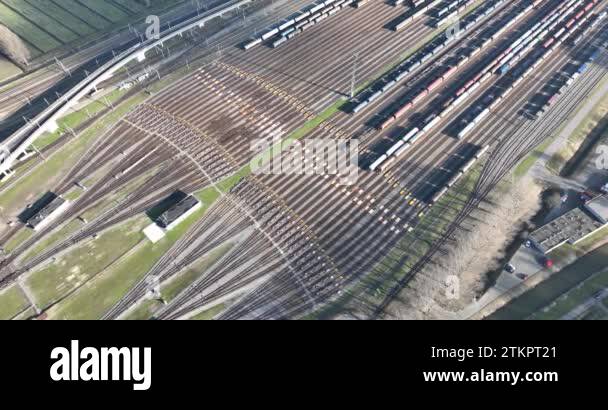 Sprawling network train tracks Stock Videos & Footage - HD and 4K Video ...