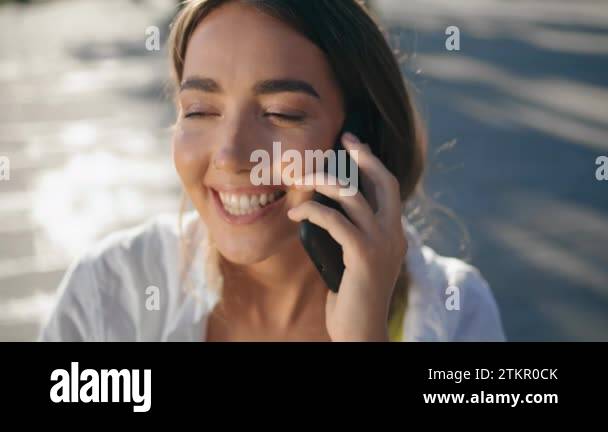 Teenager girl mobile phone speaking Stock Videos & Footage - HD and 4K ...