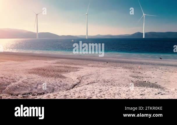 The video opens with a breathtaking view of the sea, with an island in ...