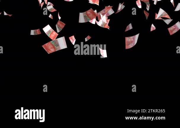Money rain. Swiss franc money banknotes falling. CHF paper money ...