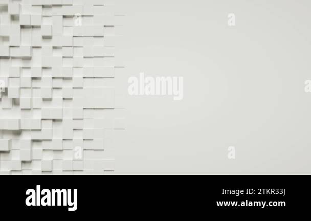 White Blocks Abstract motion graphics background and animated ...