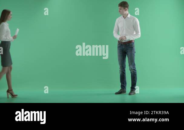 Angry Businessman Scolding His Female Colleague And Throwing Papers Up ...