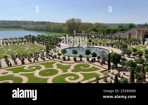 LOrangerie garden in Versailles. The Palace of Versailles and Garden ...