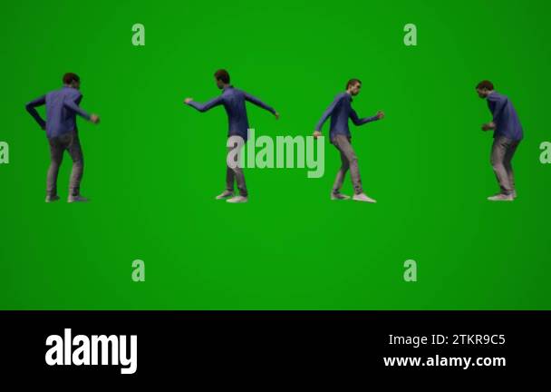 3D young student boy green screen celebrating the end the year and ...