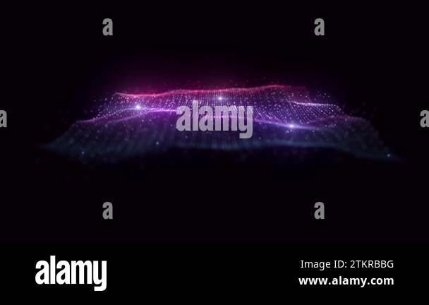 Colorful Waving Mesh Fx Background Loop/ 4k animation of an abstract ...