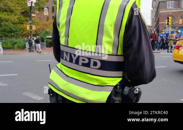 NYPD police officer in New York. NYPD is the largest police force in ...