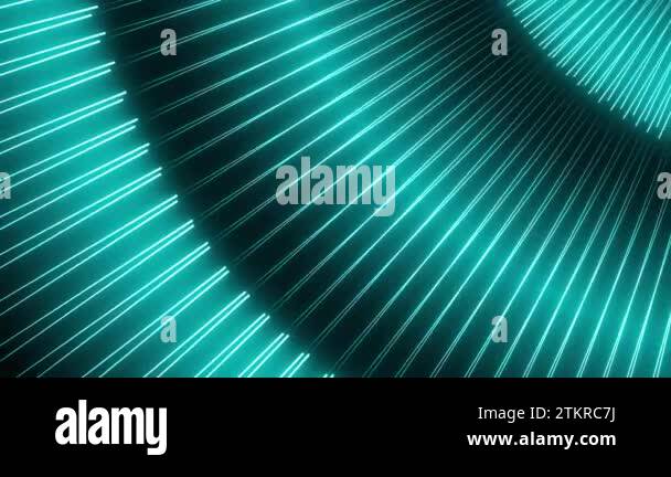 Curved neon glowing line. Abstract neon background. Bright glowing neon ...