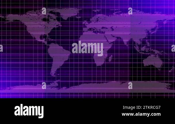 Multiple colored earth map animation. earth map animation with grid ...