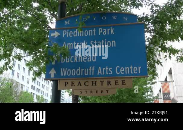 Atlanta georgia street signs Stock Videos & Footage - HD and 4K Video ...