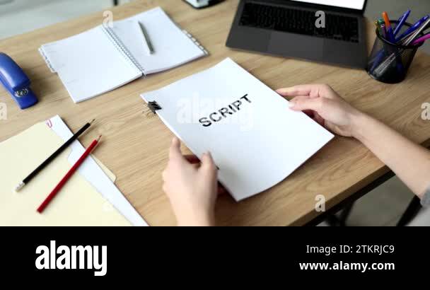 Acting script and screenplay for workplace theater. Development of ...