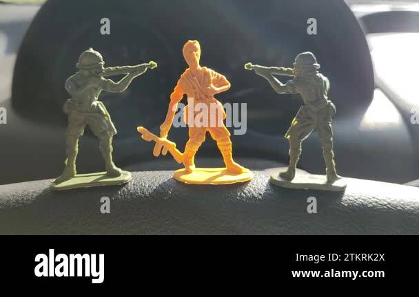 toy soldiers. war. soldier with weapons. injury and death in war ...