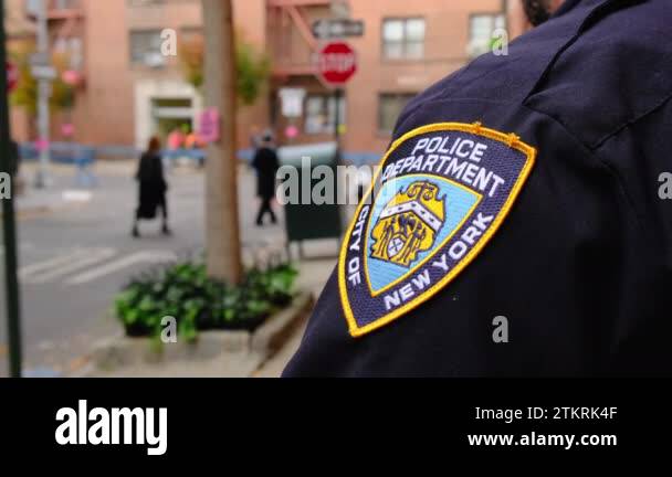 NYPD police officer in New York. NYPD is the largest police force in ...