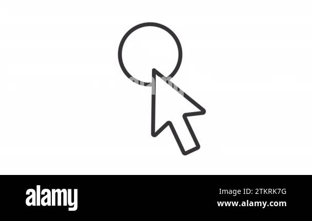 Animated failure linear icon. Cancel operation. Forbidden action. Error and fail. Seamless loop ...