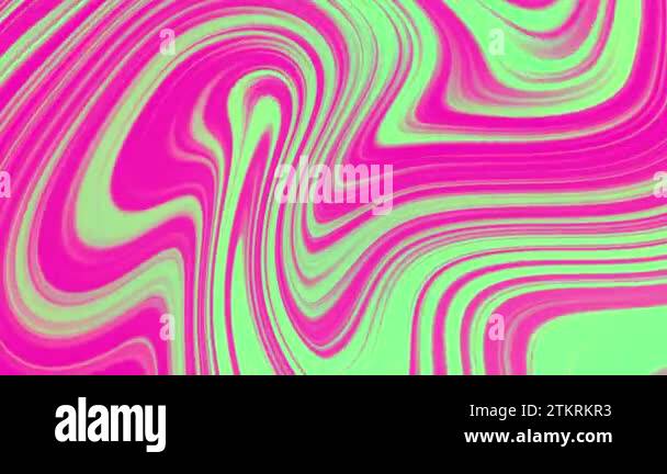 Looped fluid toxic pink light teal wallpaper. 4k seamless animated acid ...