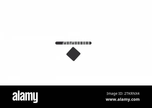 Animated cube and circle loader. Shape morphing. Simple black and white ...