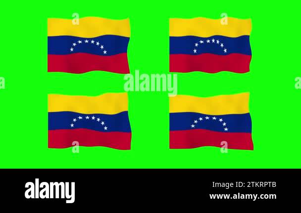 Venezuela Waving Flag 2D Animation on Green Screen Background. Looping ... Venezuela Waving Flag 2D Animation on Green Screen Background. Looping ...