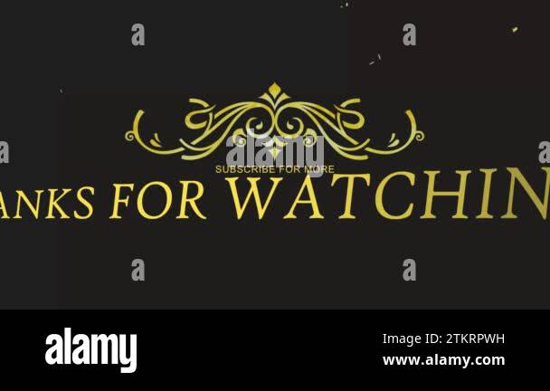 Animation thanks for watching. Animated motion graphics on the ...