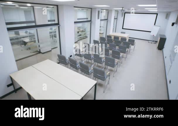 Playback from security camera in business center office room. Turning ...