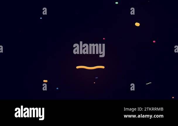 motion glowing wavy lines in a 2D style animation with liquid effect on ...