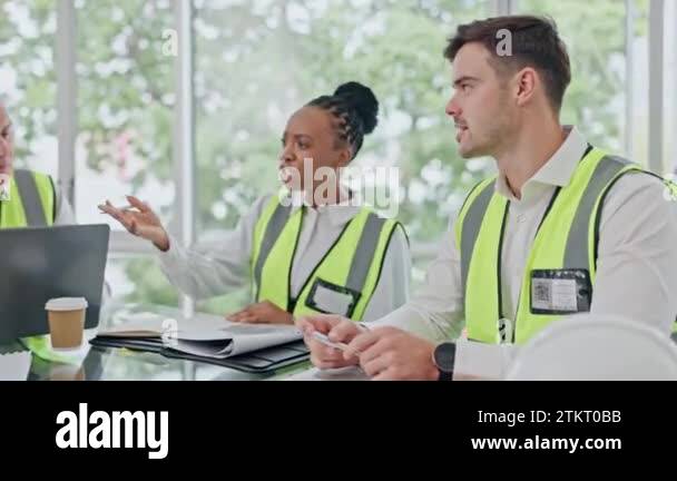 Architect conversation meeting teamwork office Stock Videos & Footage ...