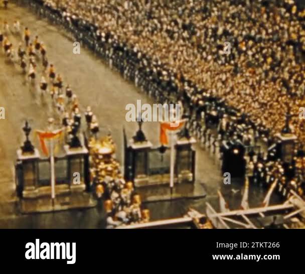 London, United Kingdom 2 June 1953: Step back in time and witness the ...