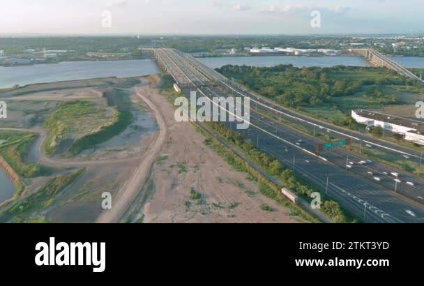 Governor Alfred E. Driscoll Bridge pass on Garden State Parkway and 9 ...