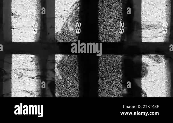 Vertical video. TV glitch screen static noise. Channel interference ...