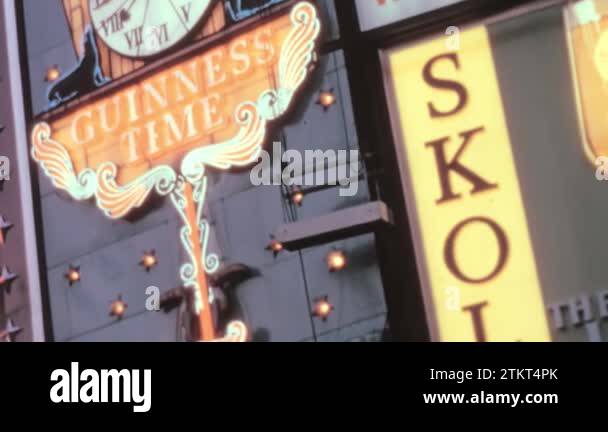 Guinness Time Clock in London 1970s, Was Located at Fleet Street and ...