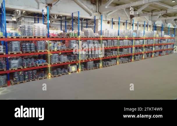 Modern warehouse concept. Large warehouse of a modern factory ...