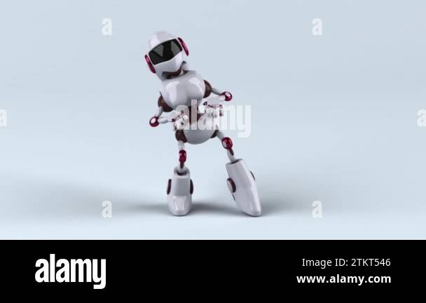 Big robot cartoon character dancing - 3D animation Stock Video Footage ...
