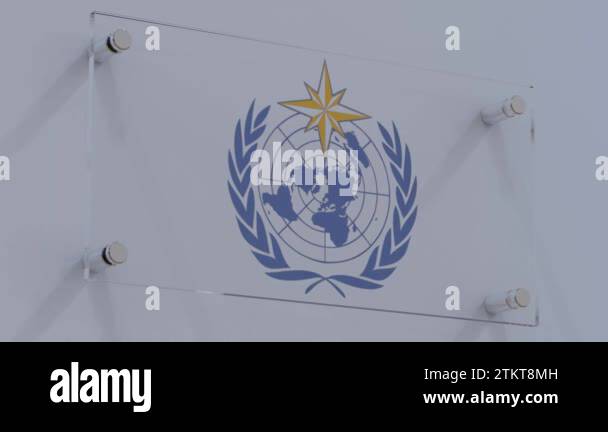 Flag of world meteorological organization Stock Videos & Footage - HD ...