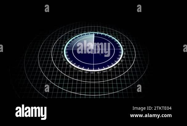 Radar screen concept. Radar scanner search for enemy aircraft and ship ...