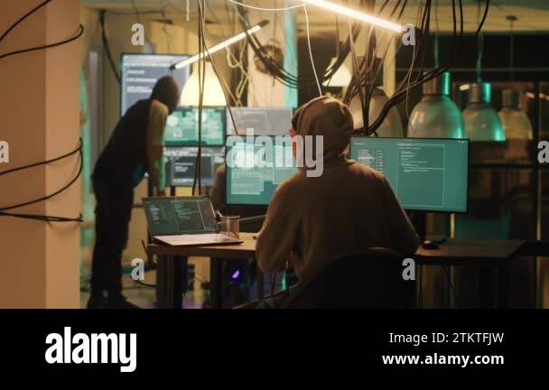 Timelapse of spies team planning cryptojacking and cyberattack, using ...