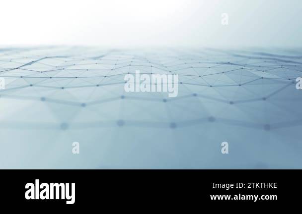 White Ground Plexus Digital Fx Background/ 4k animation of an abstract ...