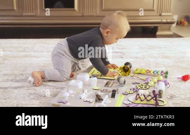 Infant development. Development of kids fine motor skills, imagination ...