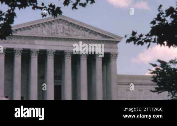 Facade of the US Supreme Court Building. A neoclassical masterpiece ...
