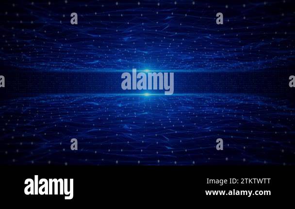 Abstract Virtual Space metaverse, nano technology cyber information ...