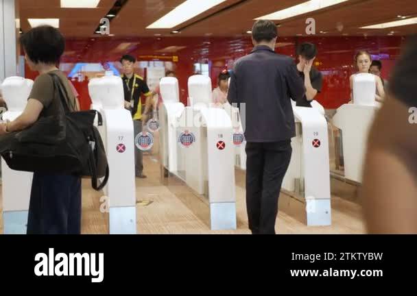 Changi airport passport control Stock Videos & Footage - HD and 4K ...