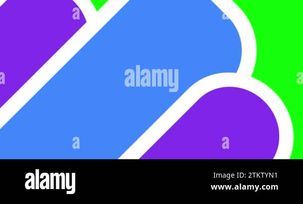 Simple geometric shapes slide transition animation. Modern round shapes ...