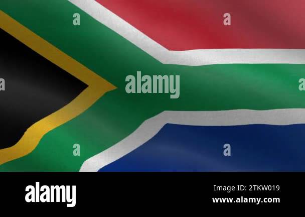 National Flag of South Africa, Seamless loop South Africa flag ...