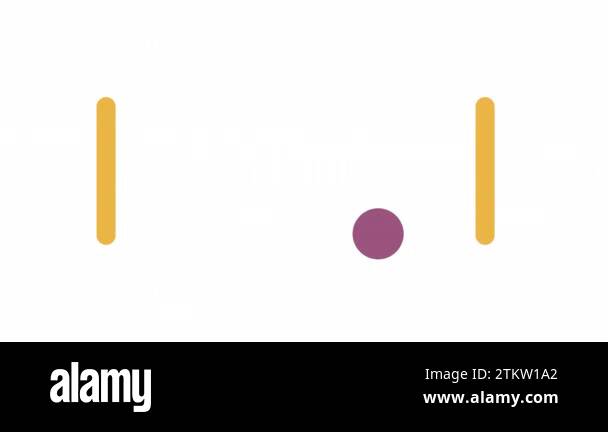 Animated ball game indicator. Bouncing ping pong. 4K video footage with ...