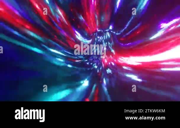 High Speed Space Warp 3d Render Animation in Seamless Looping. Sci-fi ...