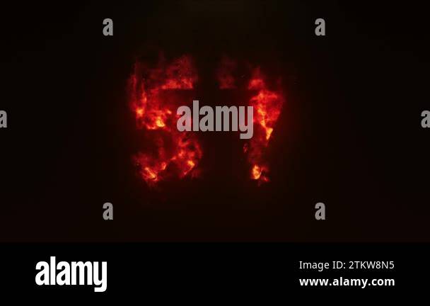 Burning number 57 fire Stock Videos & Footage - HD and 4K Video Clips ...