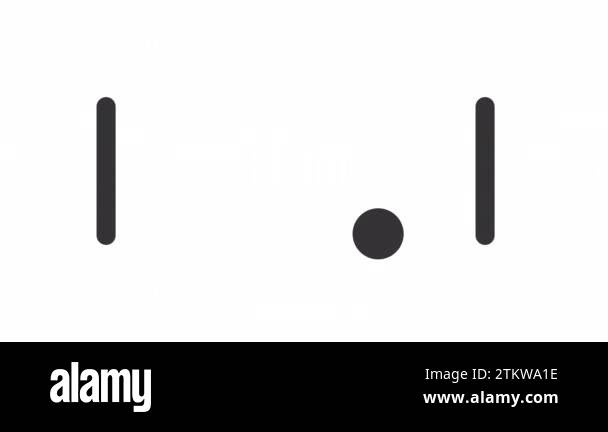 Animated ball game loader. Bouncing ping pong. Simple black and white ...