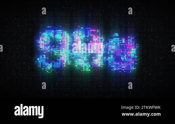90s text with VHS glitch style Stock Video Footage - Alamy