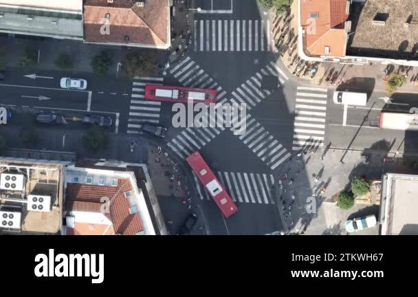 Pedestrian crossing road intersection Stock Videos & Footage - HD and ...