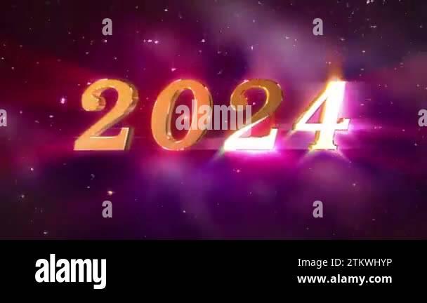 New Year 2024 opening animation in 4K Stock Video Footage - Alamy