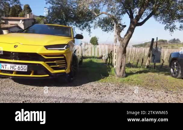 ROME, ITALY - NOVEMBER 7, 2022: Super sports cars with convertible roof ...
