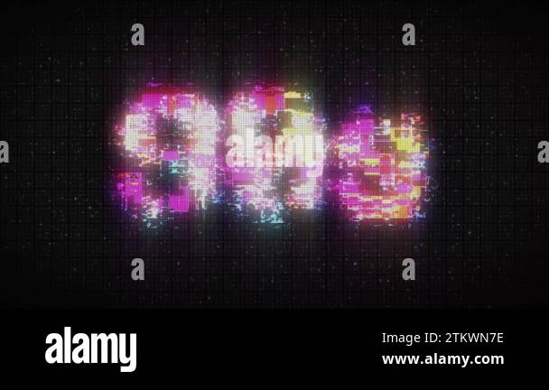 90s text with VHS glitch style Stock Video Footage - Alamy