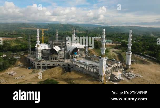 Panorama view of underway Sadik Grand Mosque in Zamboanga City ...